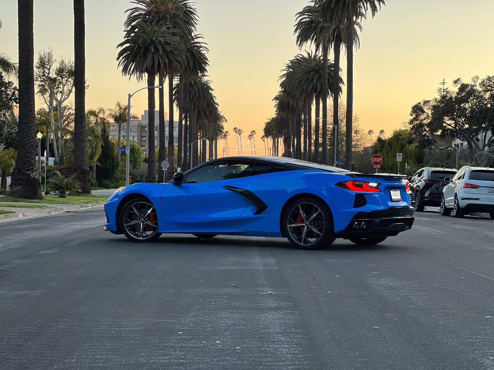 Corvette C8 Blue Lt2 Rental Los Angeles Rntla